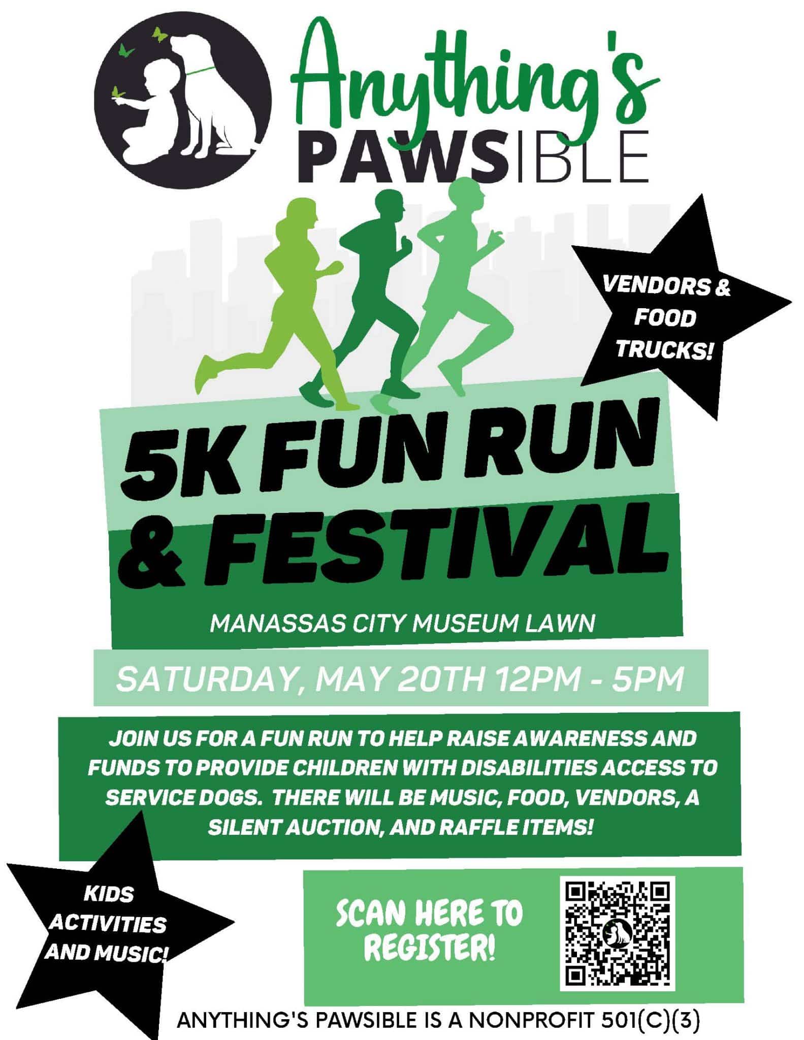 Anything's PAWSible 5K and Festival - Historic Manassas, Inc